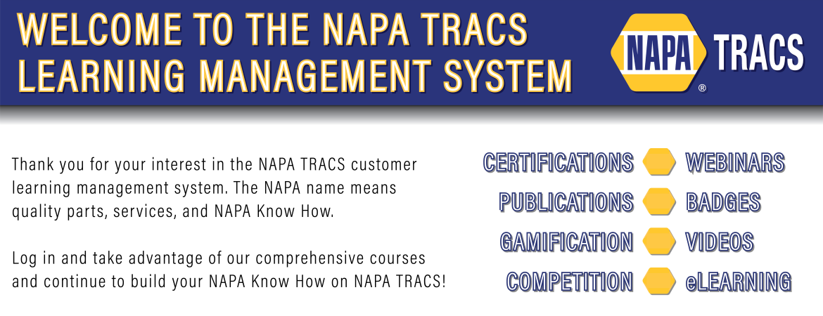 NAPA TRACS LMS